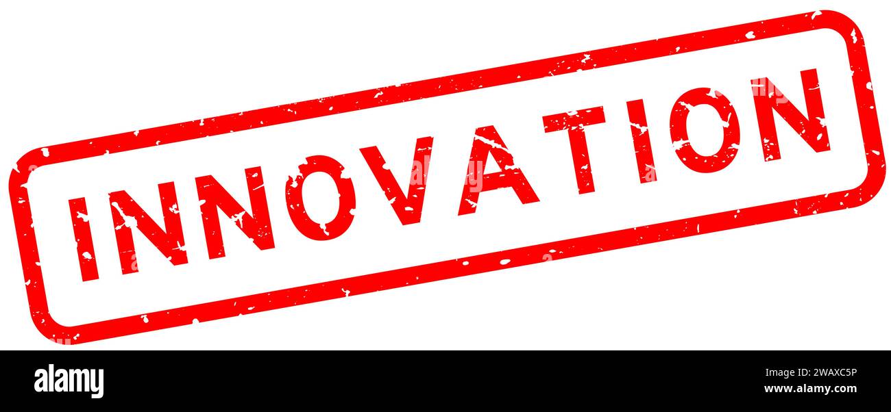 Grunge red innovation word square rubber seal stamp on white background Stock Vector Image & Art ...