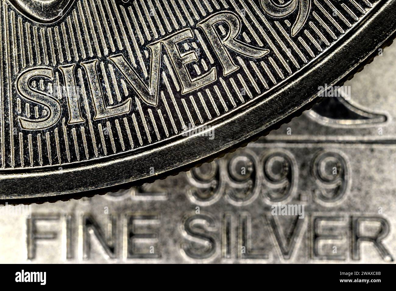 Silver rounds hi-res stock photography and images - Alamy