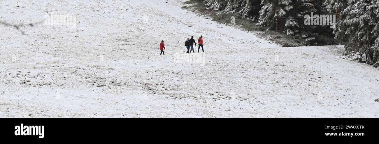 Seebach, Germany. 07th Jan, 2024. At Ruhestein in the Black Forest ...