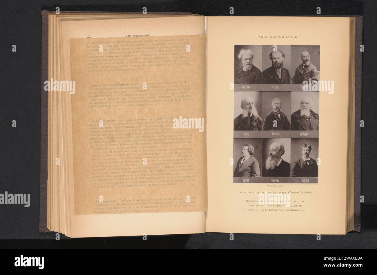 Nine portraits of artists, Félix Nadar, c. 1883 - In or Before 1893 ...