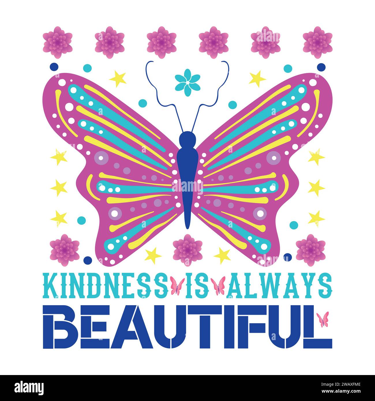 Butterfly T-Shirt Design Stock Vector Image & Art - Alamy