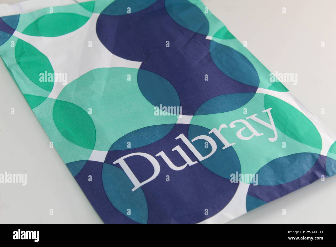 Dublin, Ireland - January 3rd 2024: A close up photo of a Dubray books ...