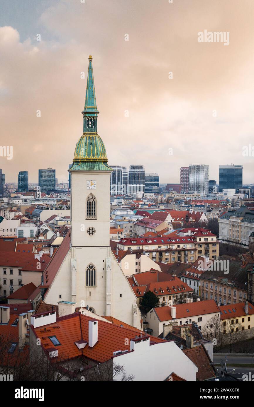 St. Martin´s Cathedral in Bratislava, capital city of Slovakia, Europe ...
