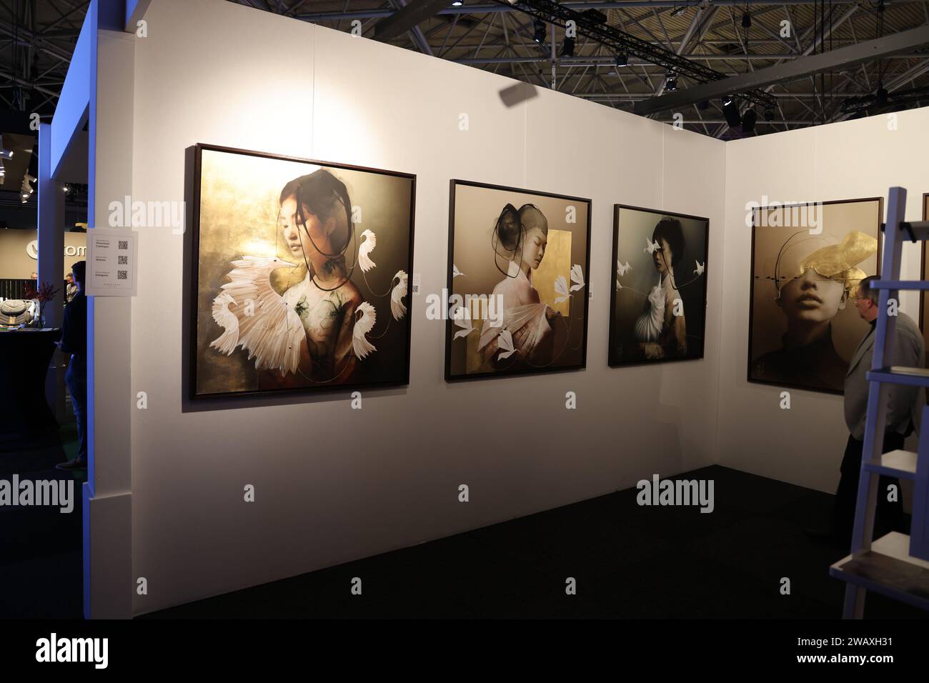 Booth of Chris Luka Artworks, exhibited at the Masters Expo 2023 in ...