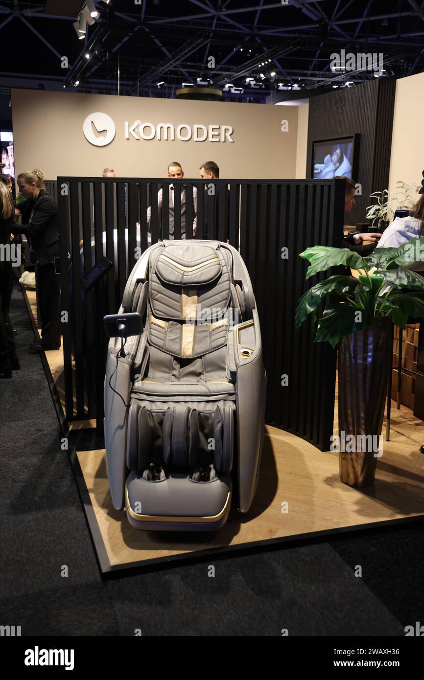Komoder massage chair, as shown in the Komoder stand at the Masters ...
