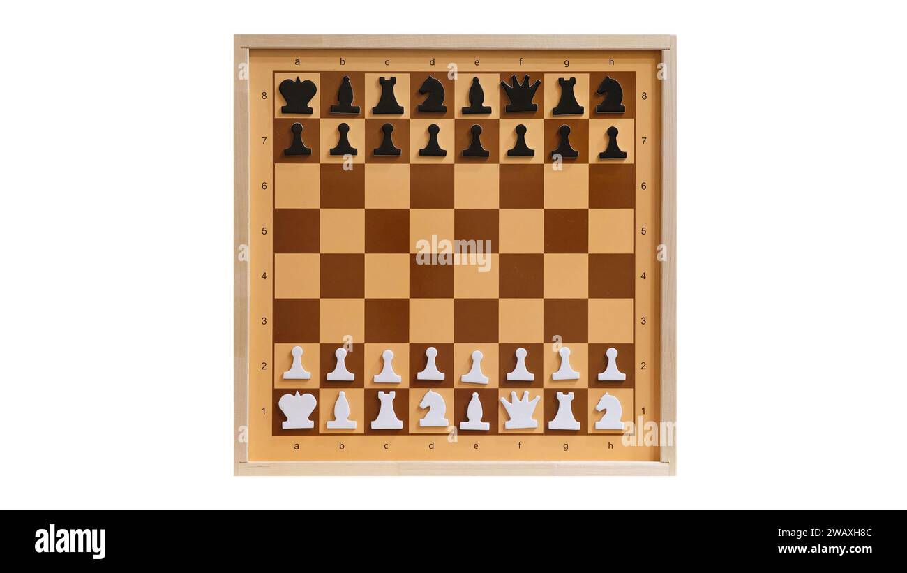 Chessboard top view isolated on hi-res stock photography and images - Alamy
