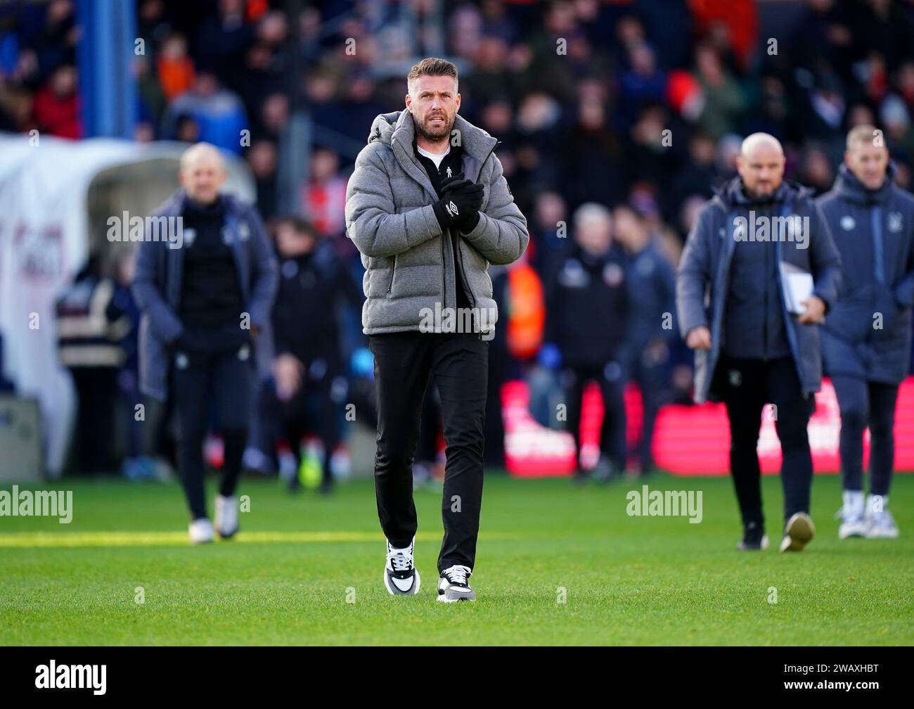 Luton Town manager Rob Edwards ahead of the Emirates FA Cup Third Round ...