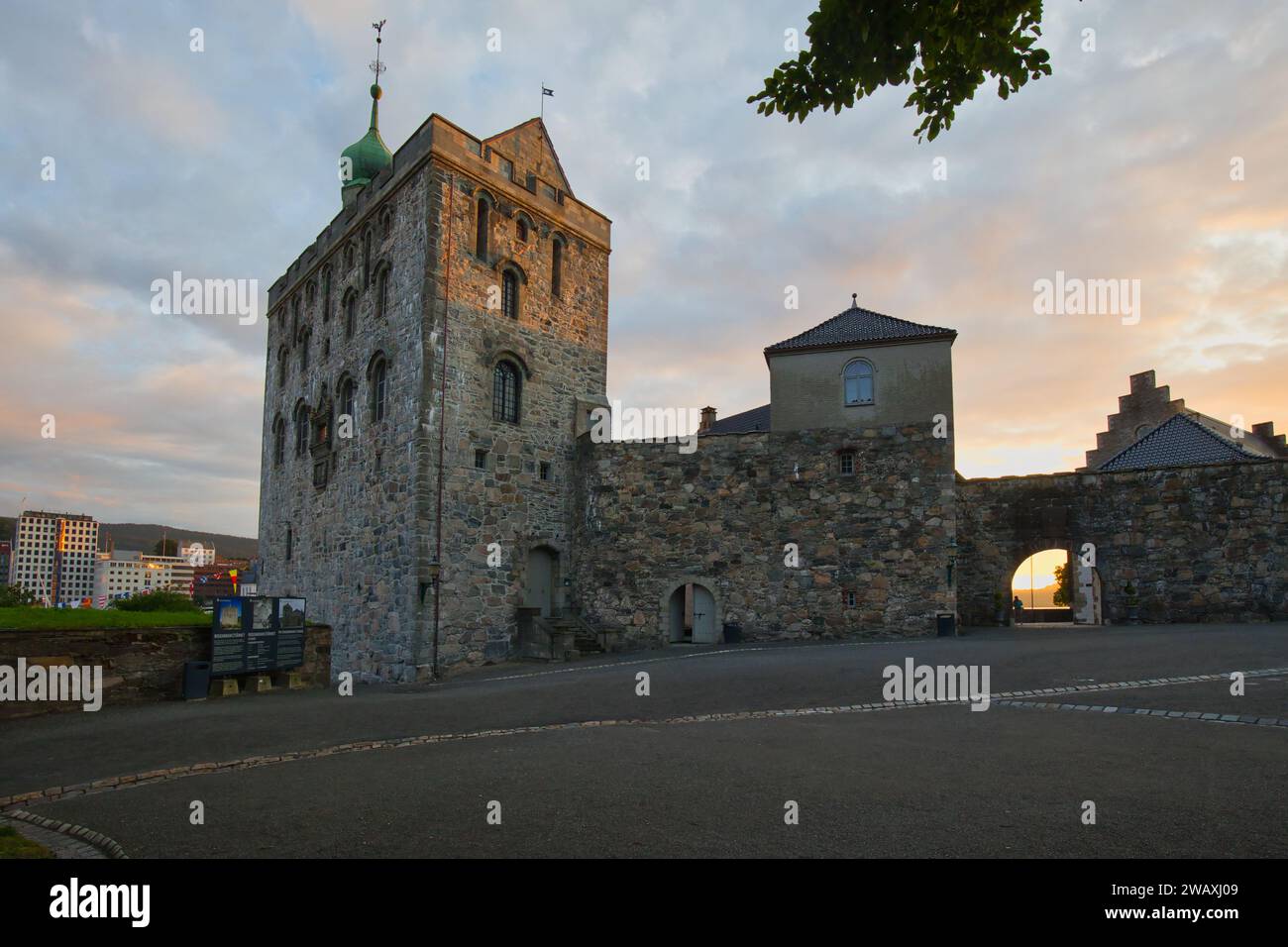 Norway, Vestland, Bergen - July 21, 2023: Bergenhus fortress Stock ...