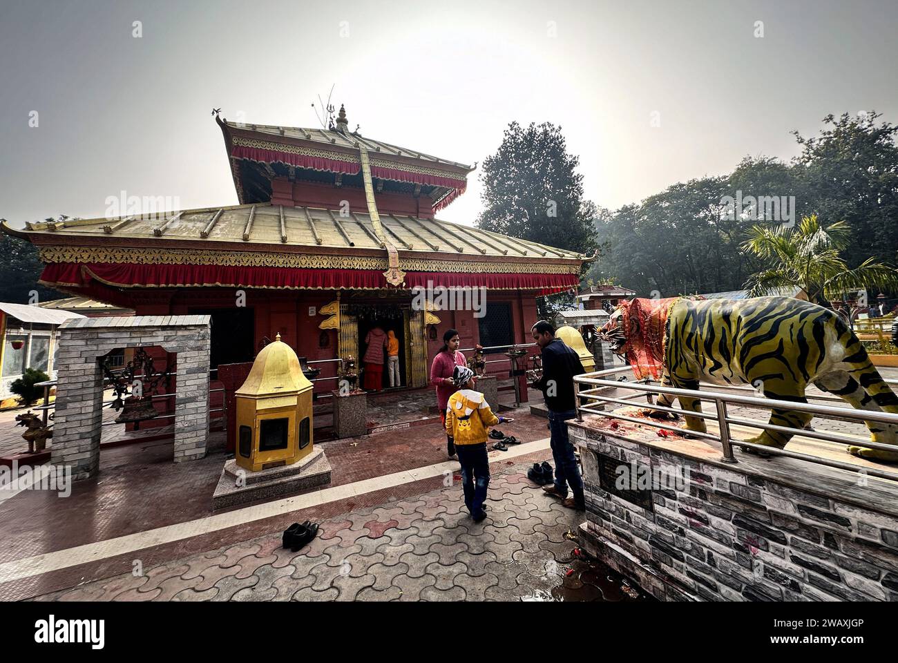 Hetauda, Bagmati, Nepal. 7th Jan, 2024. Devotees visit Bhutandevi ...