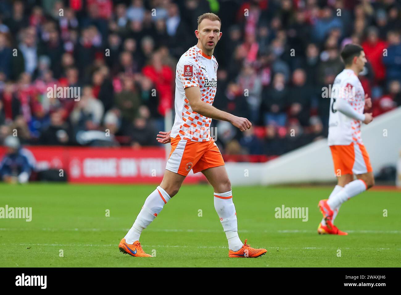 Jordan Rhodes of Blackpool during the Emirates FA Cup Third Round match ...