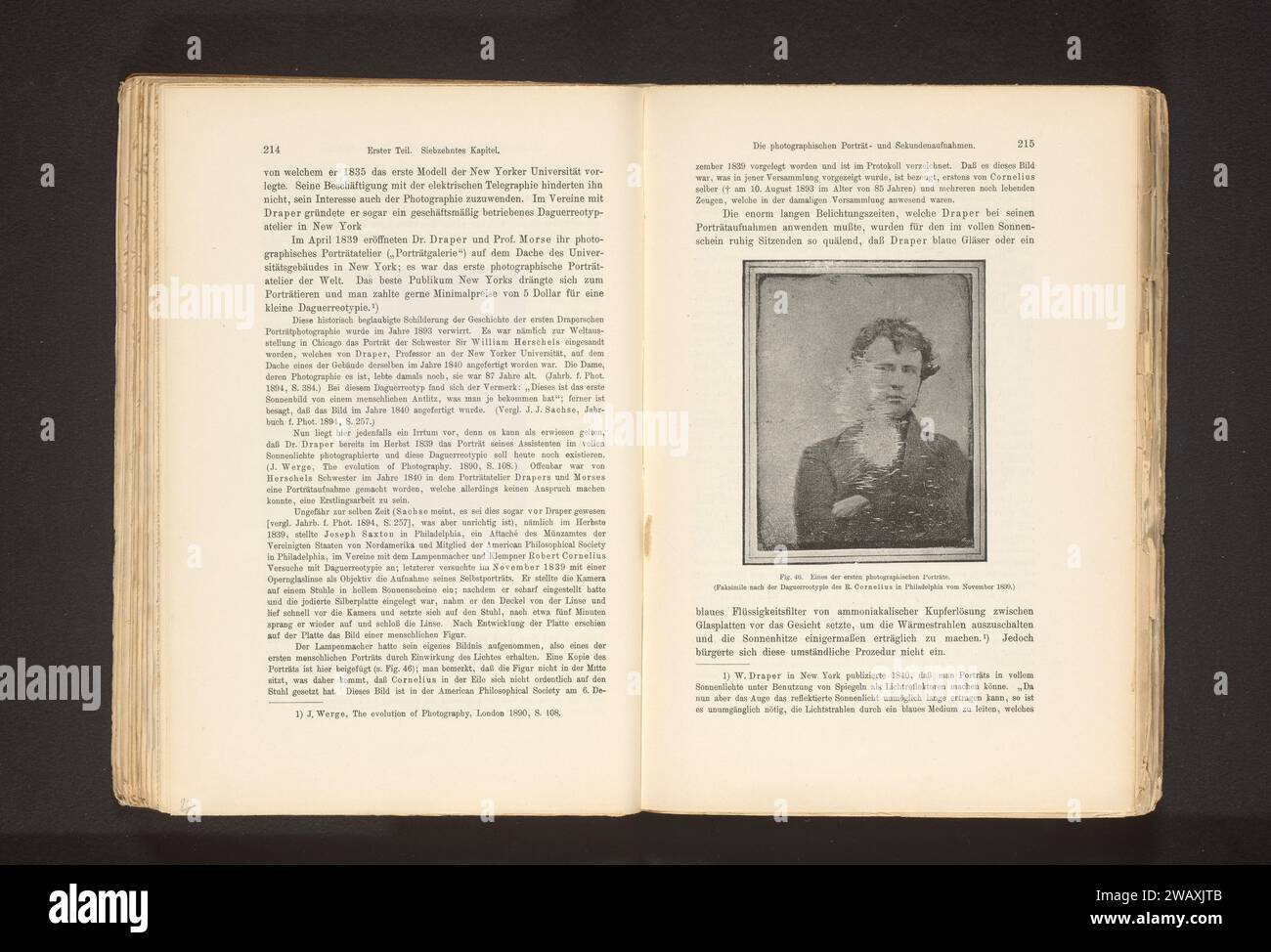 Photo production of a photo, representing a self -portrait of Robert ...