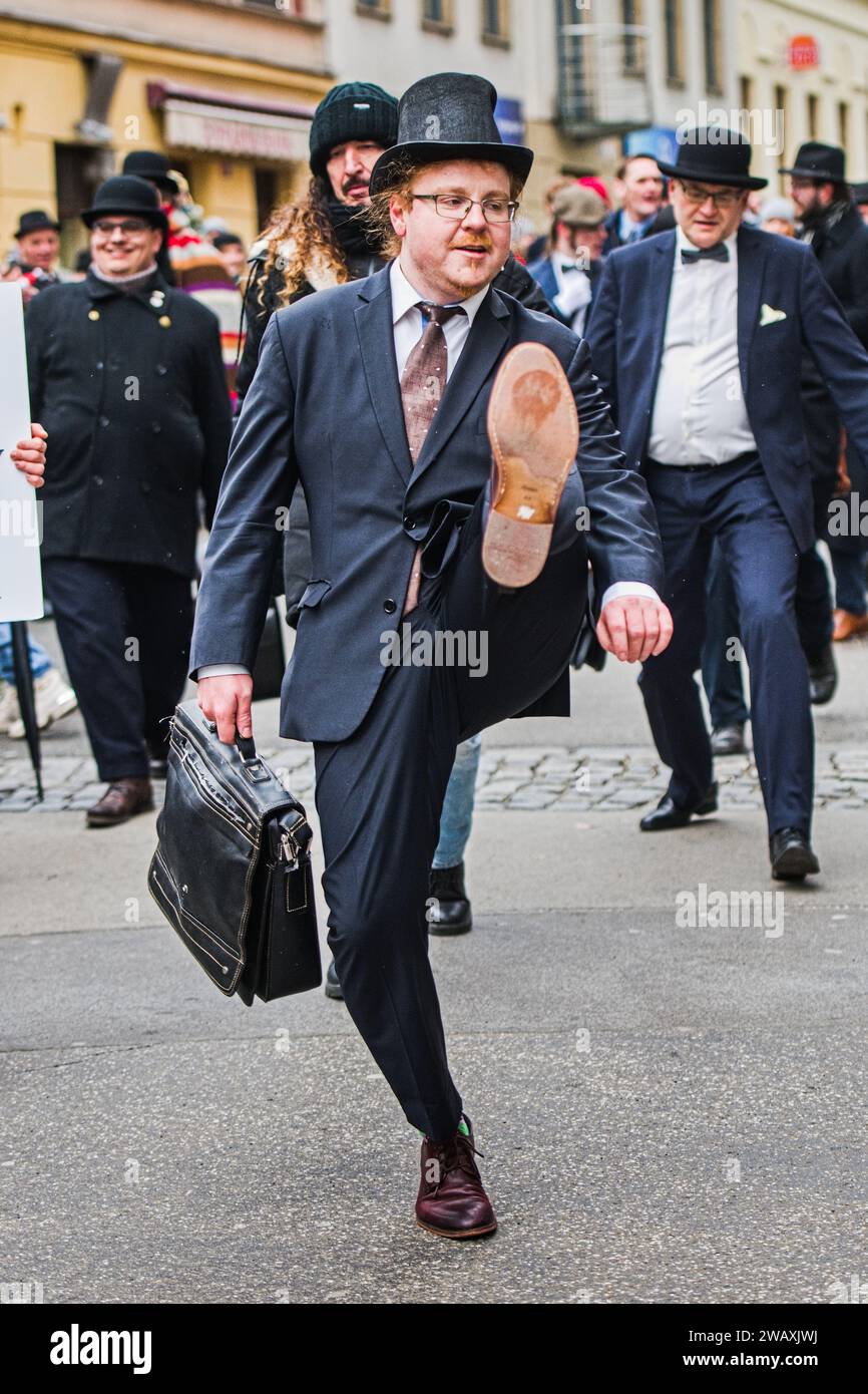 Brno, Czech Republic. 07th Jan, 2024. The eleventh mock event called ...