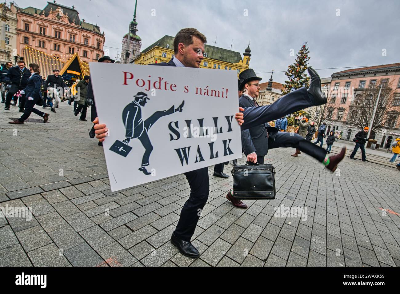Brno, Czech Republic. 07th Jan, 2024. The eleventh mock event called ...