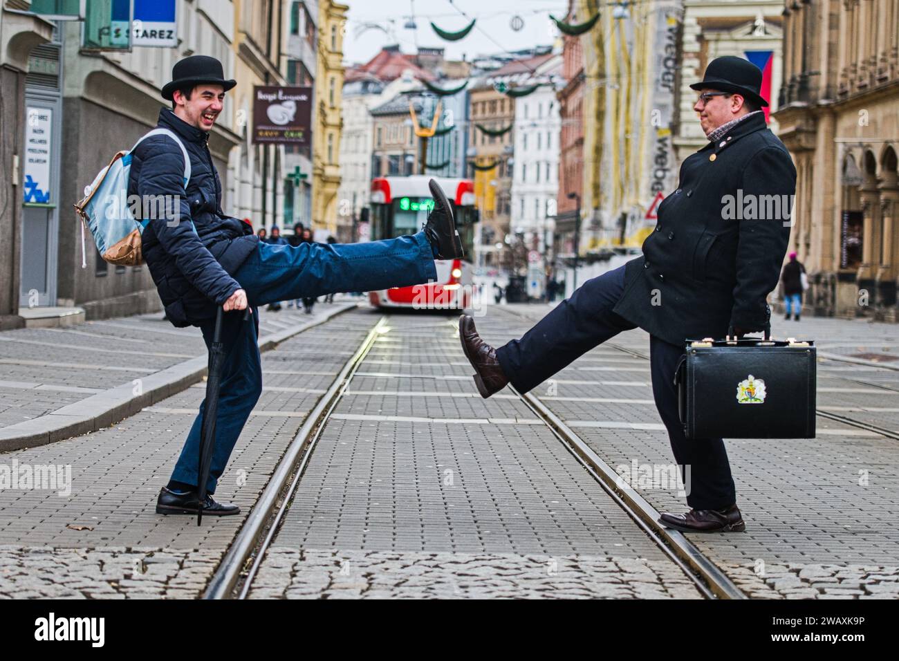 Brno, Czech Republic. 07th Jan, 2024. The eleventh mock event called ...