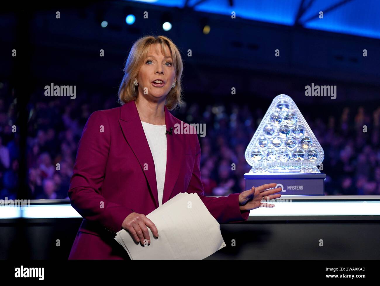 Presenter Hazel Irvine during day one of the MrQ Masters at Alexandra ...