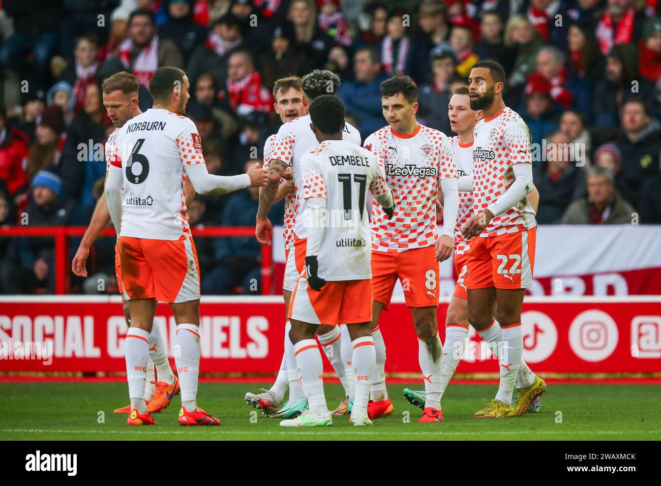 Albie Morgan of Blackpool celebrates his goal to make it 2-0 during the ...