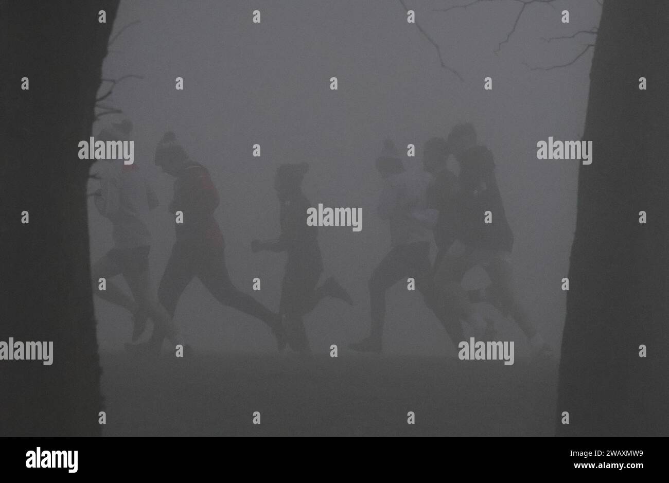 Moira, County Down, Northern Ireland, UK. 07th Jan 2024. UK weather - a ...