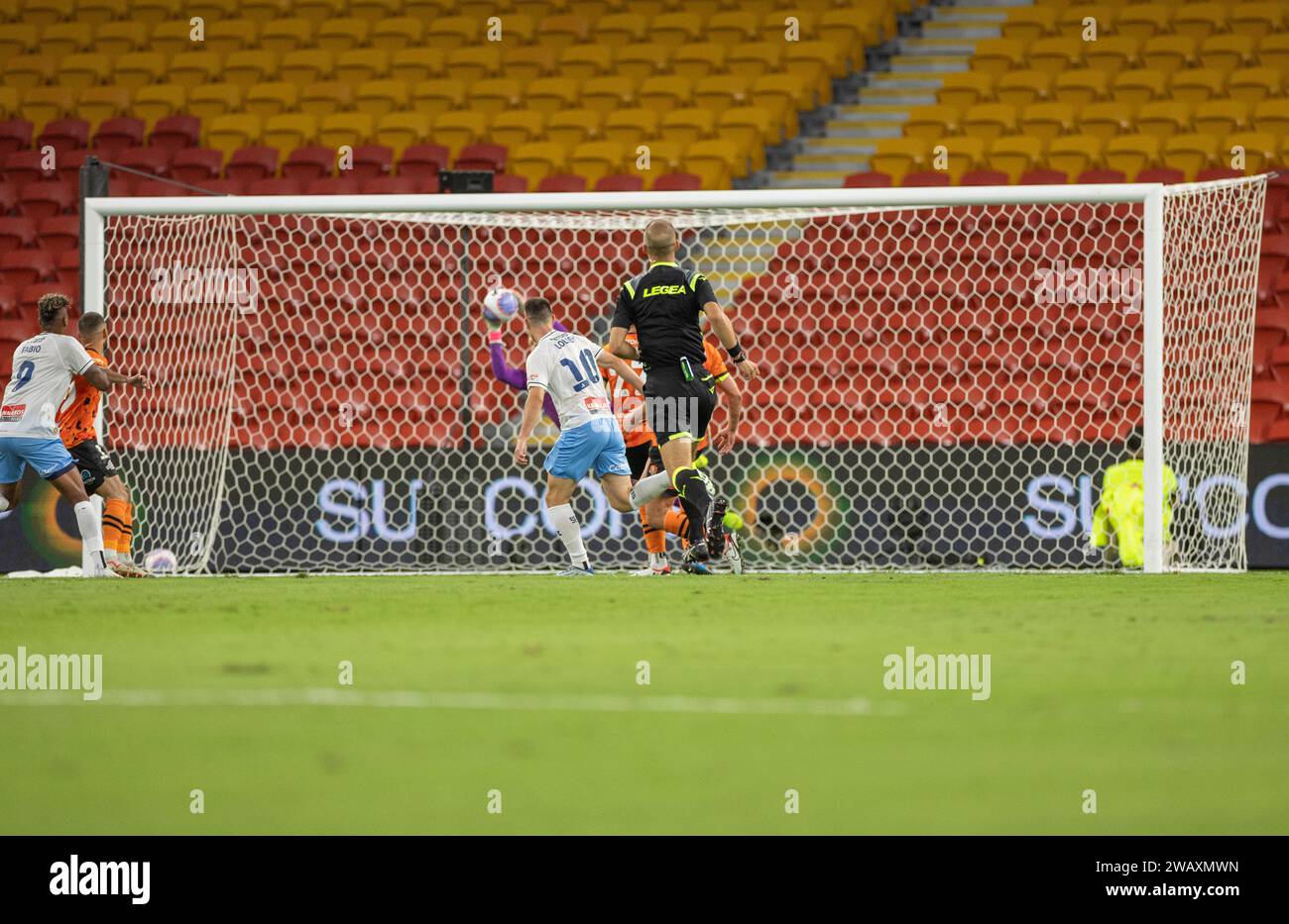 Brisbane, Australia. 6th Jan 2024. Macklin Freke (1 Brisbane) in action ...