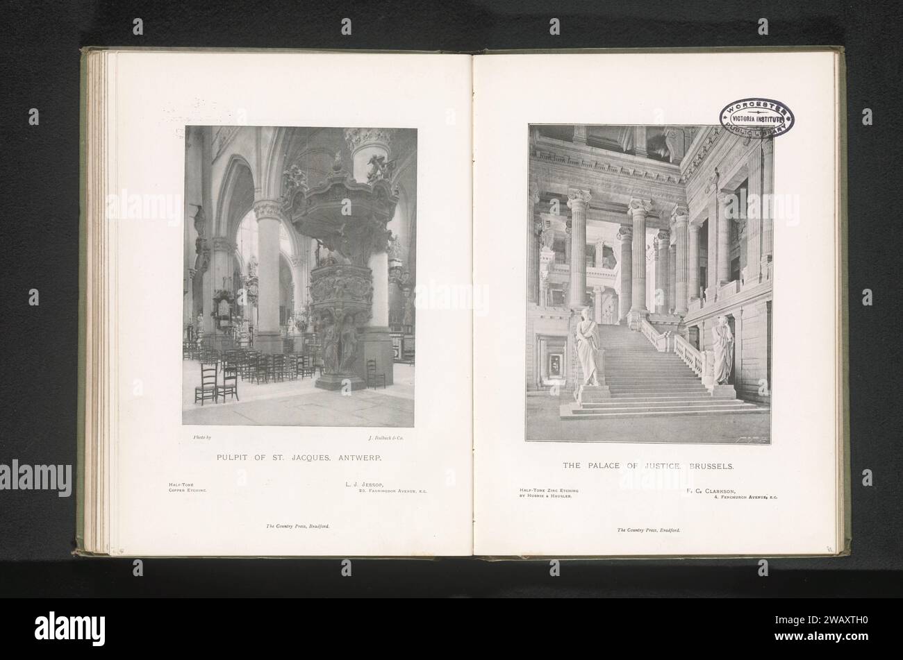 Interior of the Palace of Justice of Brussels, F.C. Clarkson, c. 1893 ...