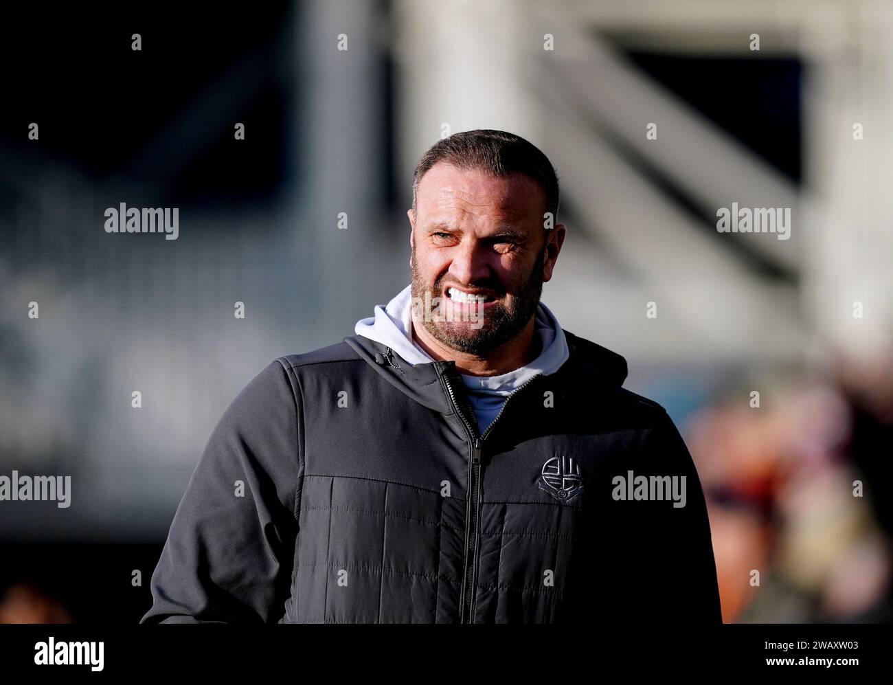 Bolton Wanderers manager Ian Evatt ahead of the Emirates FA Cup Third ...