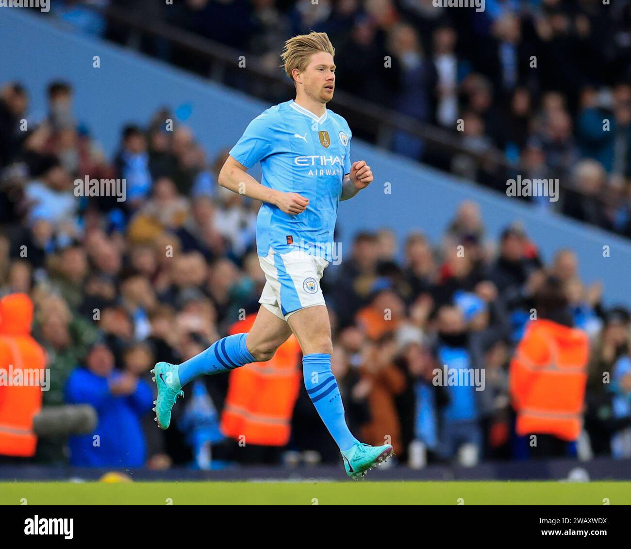 Manchester, UK. 07th Jan, 2024. Kevin De Bruyne of Manchester City ...