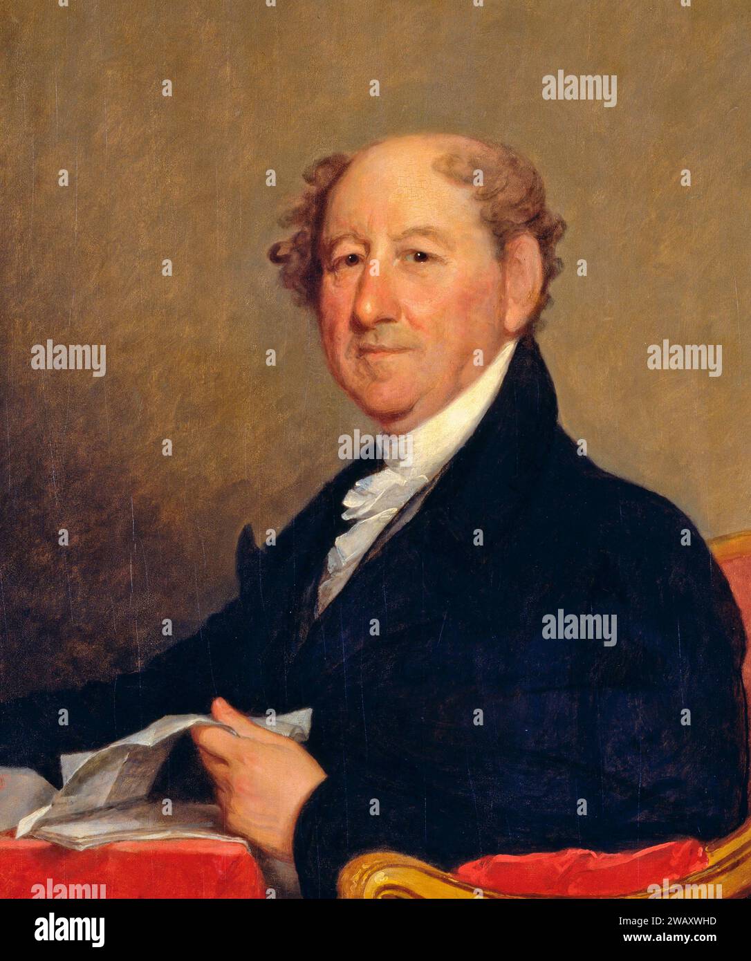 Portrait of Rufus King - Gilbert Stuart, circa 1820 Stock Photo - Alamy