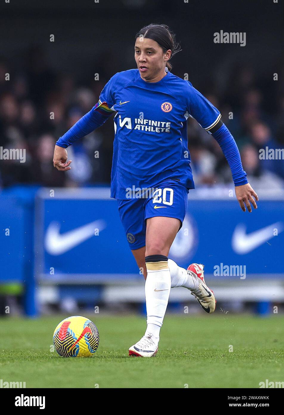File photo dated 26-11-2023 of Chelsea's Sam Kerr. Chelsea striker Sam ...