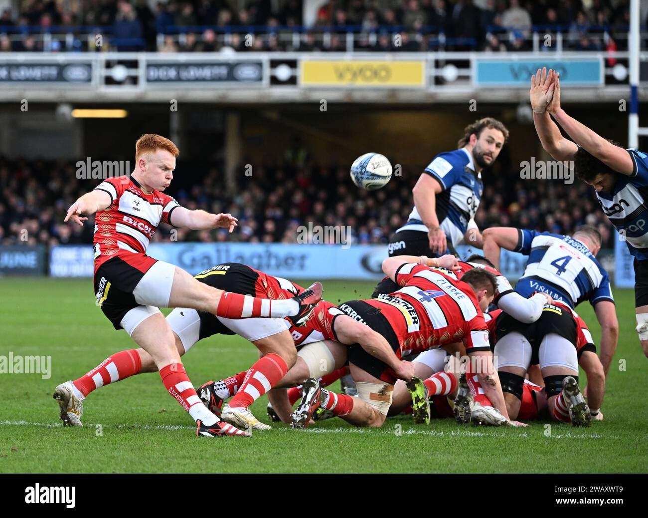 Bath, Somerset, UK. 7th January 2024, The Recreation Ground, Bath ...