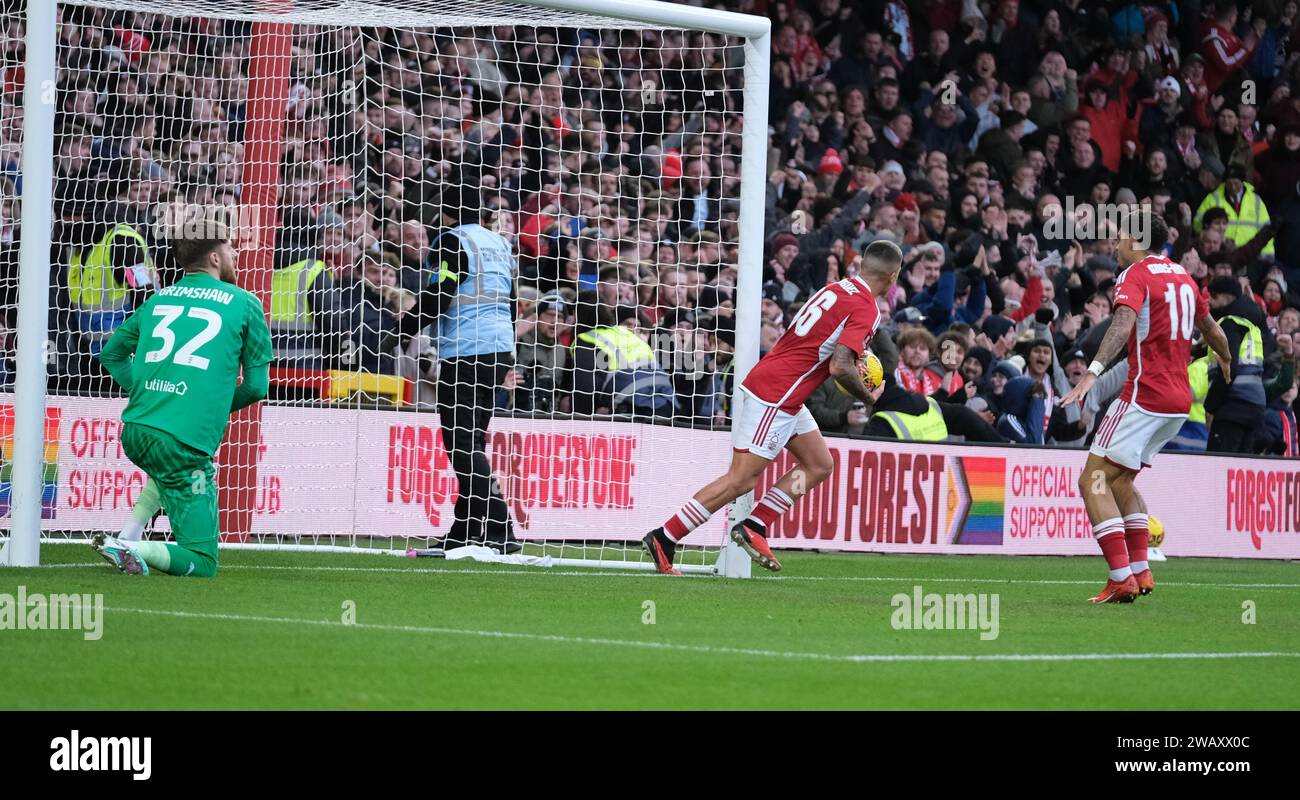 The City Ground, Nottingham, UK. 7th Jan, 2024. FA Cup Third Round ...
