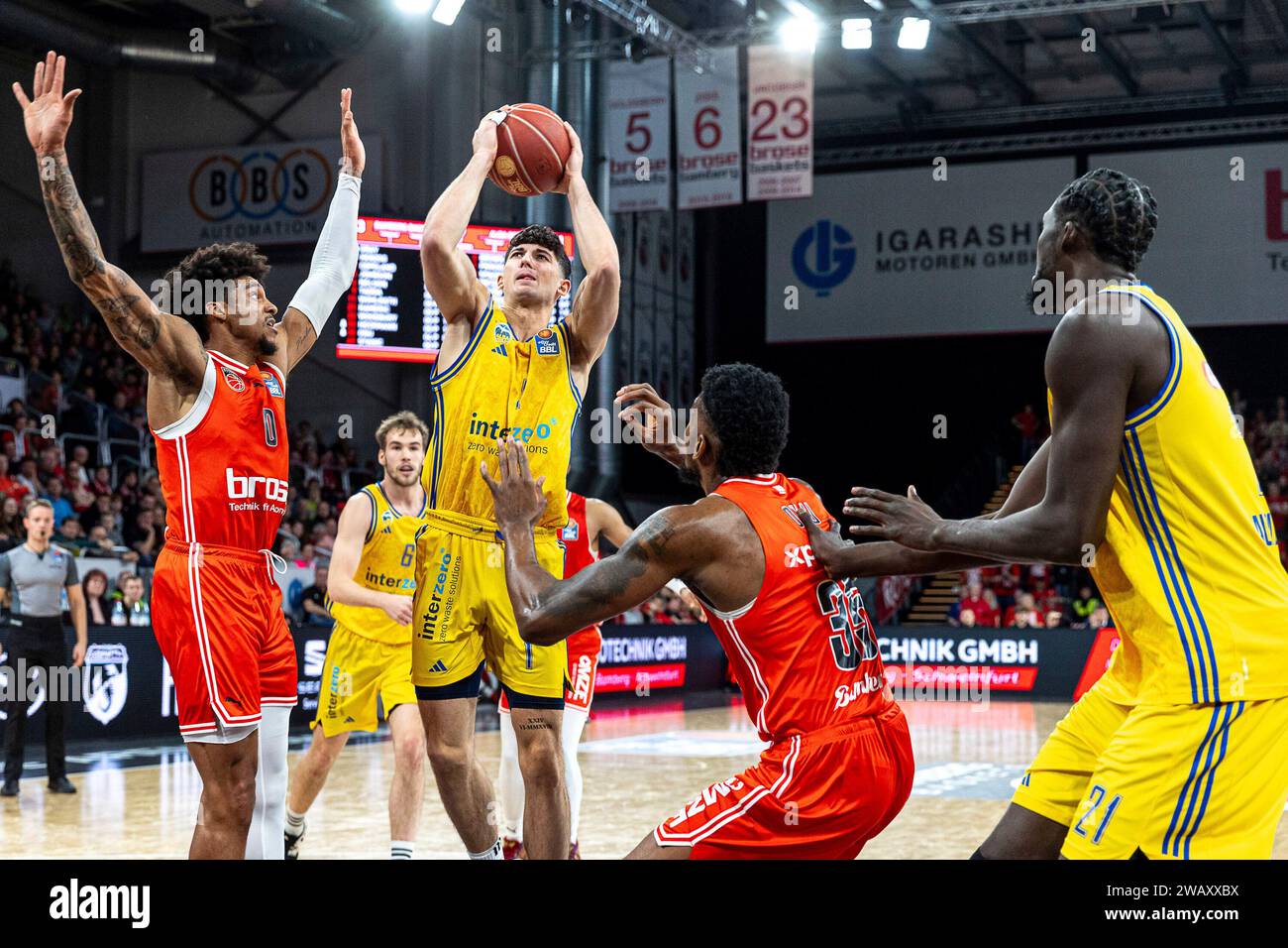 Bamberg, Deutschland. 07th Jan, 2024. Justin Gray (Bamberg Baskets, #00 ...