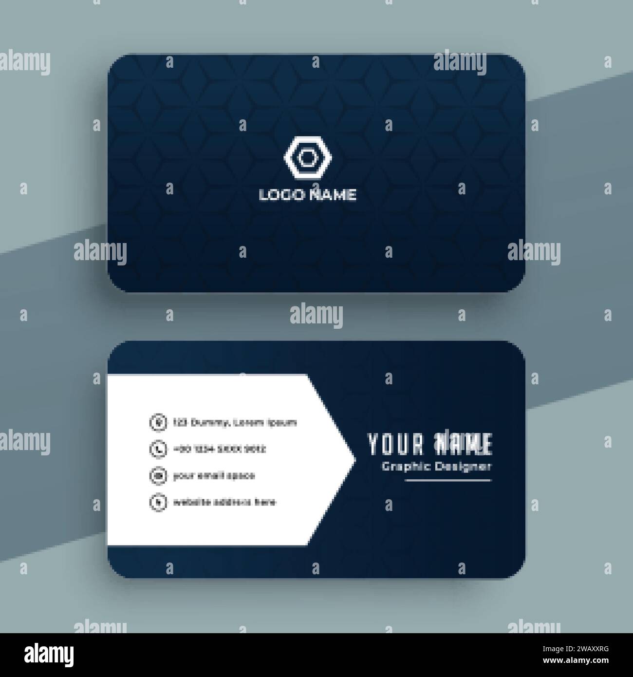 Professional business card Stock Vector Image & Art - Alamy