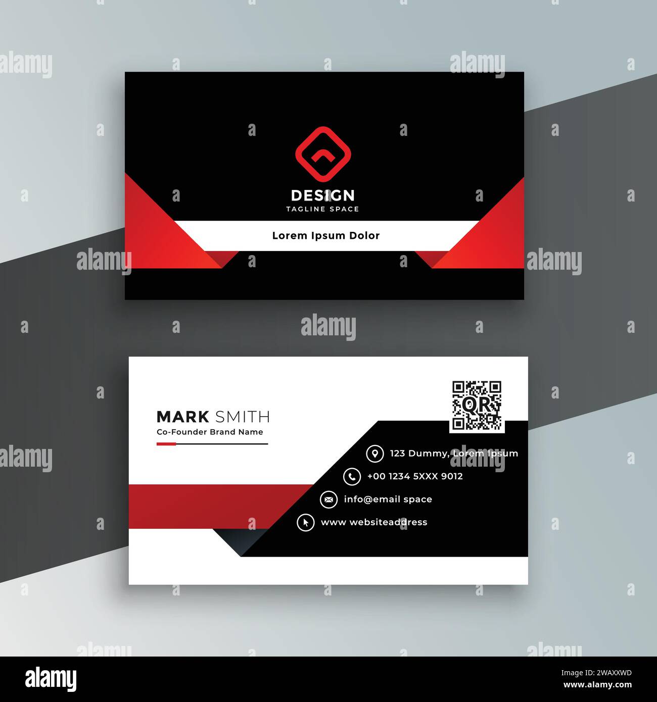 Professional business card Stock Vector Image & Art - Alamy