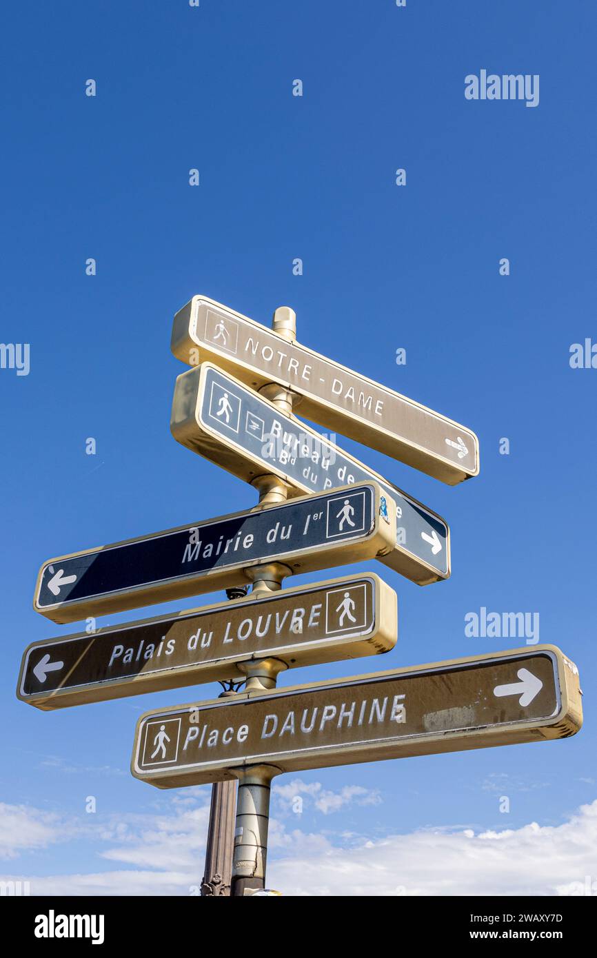 Directions, Paris, France, Europe Stock Photo - Alamy