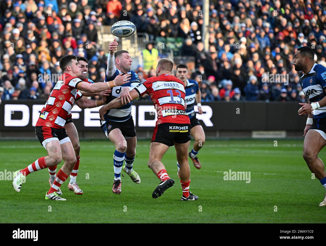 Bath, Somerset, UK. 7th January 2024, The Recreation Ground, Bath ...