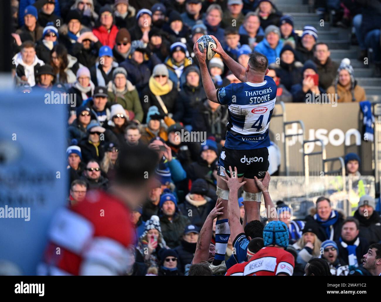 Bath, Somerset, UK. 7th January 2024, The Recreation Ground, Bath ...