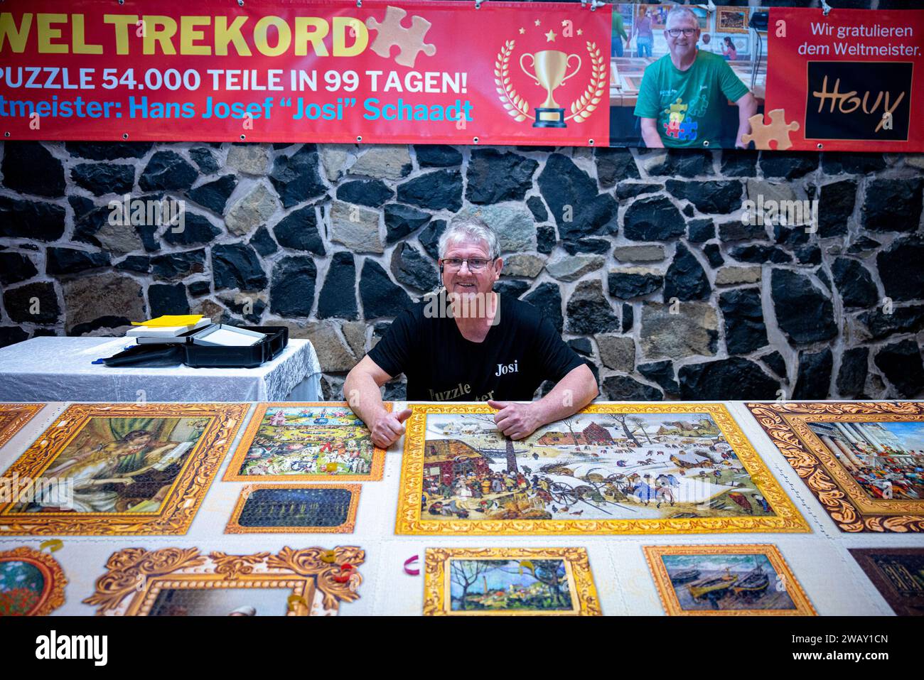 Oberkirchen, Germany. 07th Jan, 2024. Hans-Josef Schaadt is delighted ...