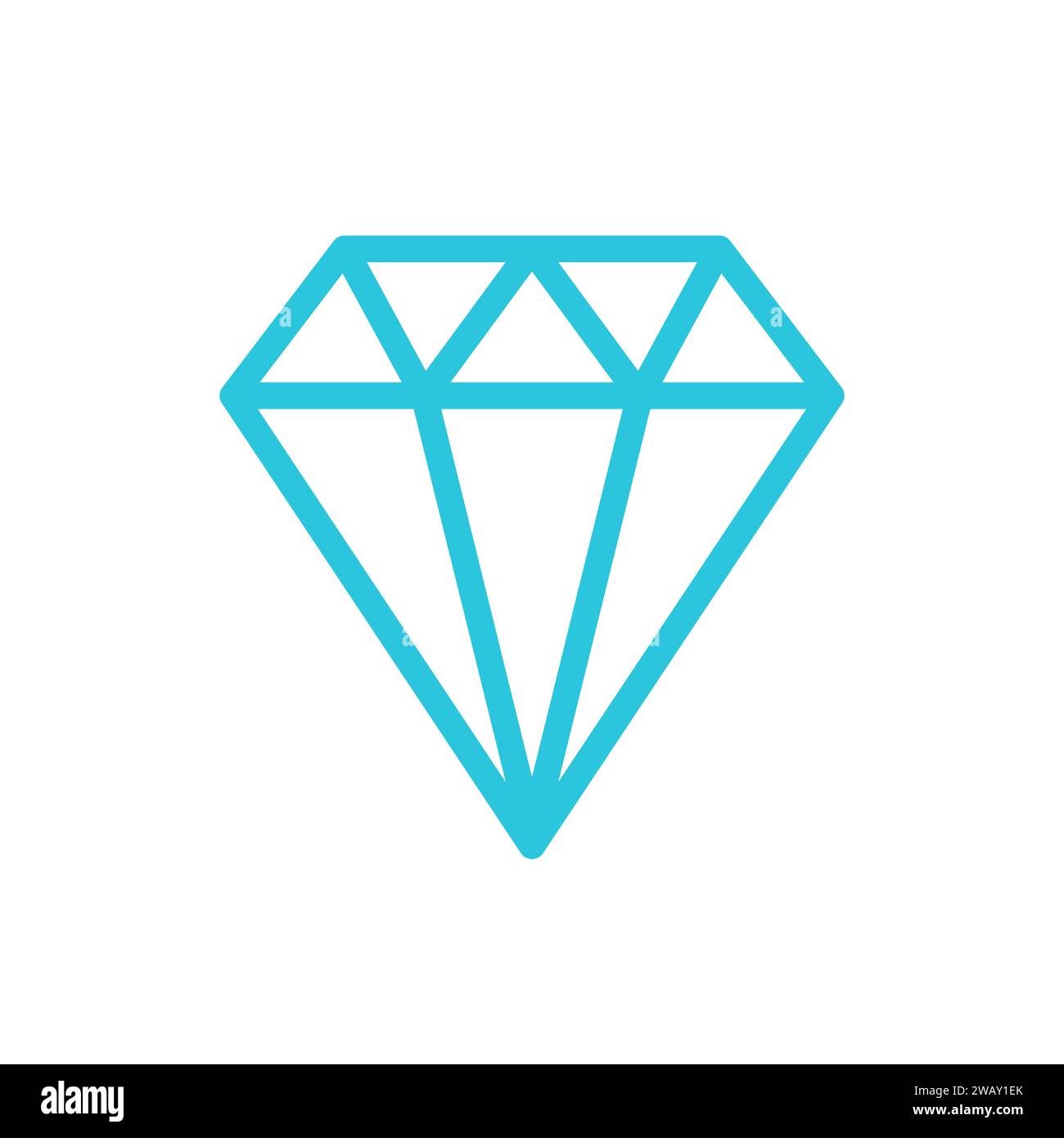 Diamond symbol icon. From blue icon set Stock Vector Image & Art - Alamy