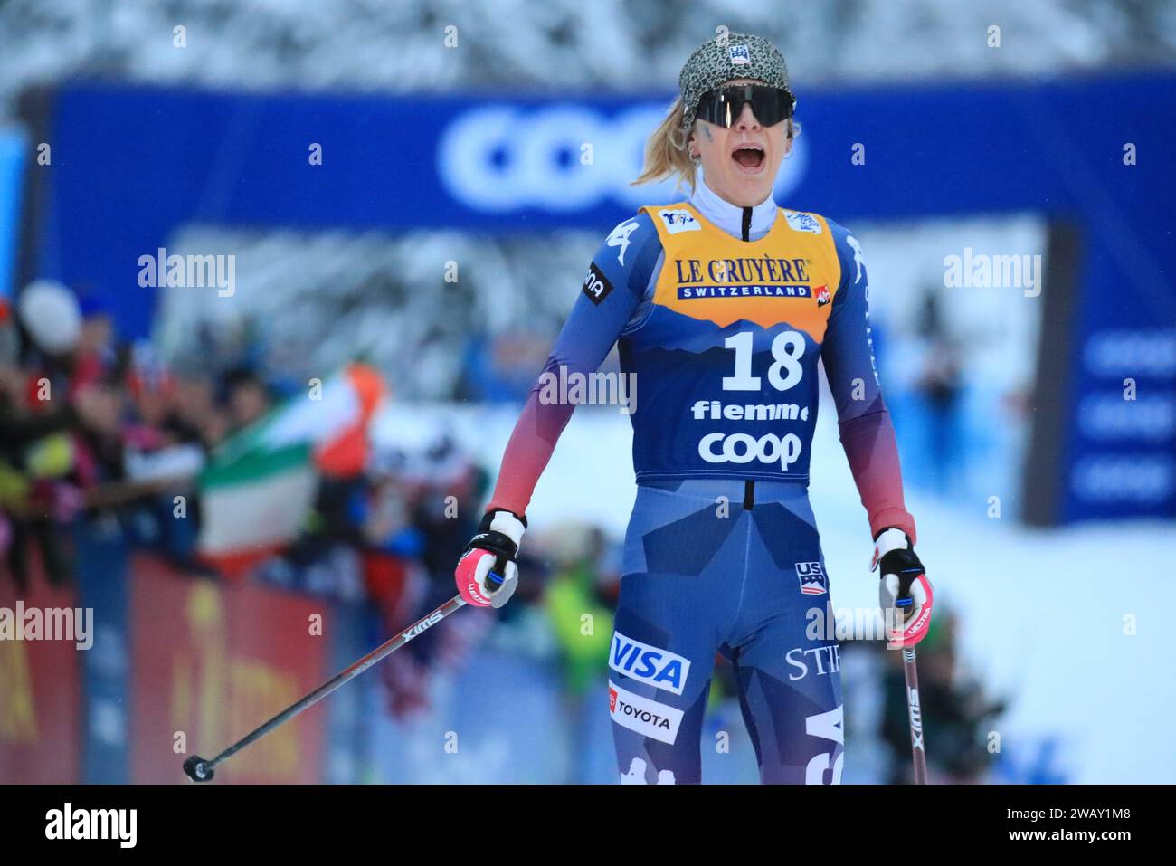 Cermis, Italy. 07th Jan, 2024. © Pierre Teyssot/MAXPPP ; Cross Country Ski World Cup in Cermis ...