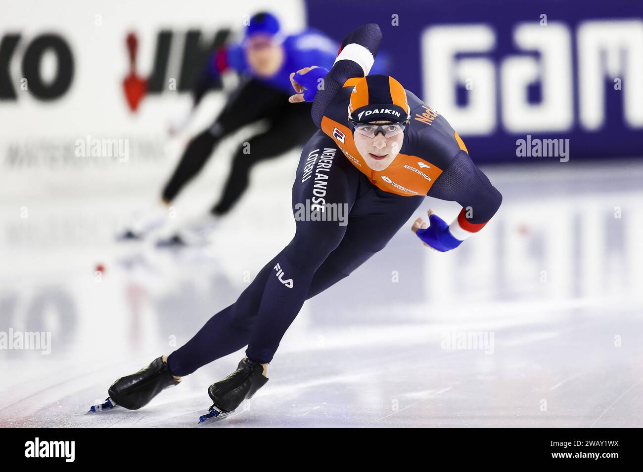 HEERENVEEN - Jenning De Boo (NED) in action in the 500 meters against ...