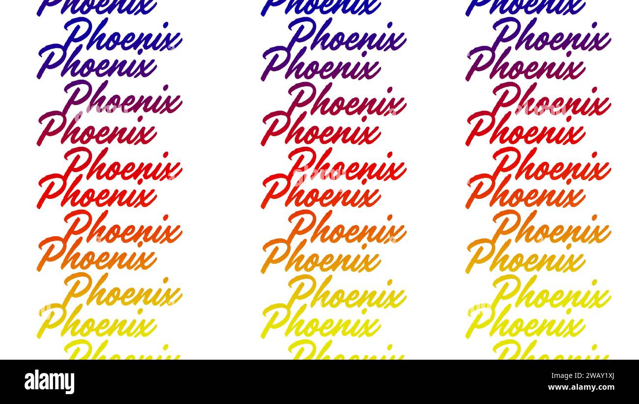Phoenix typo Stock Vector Images - Alamy