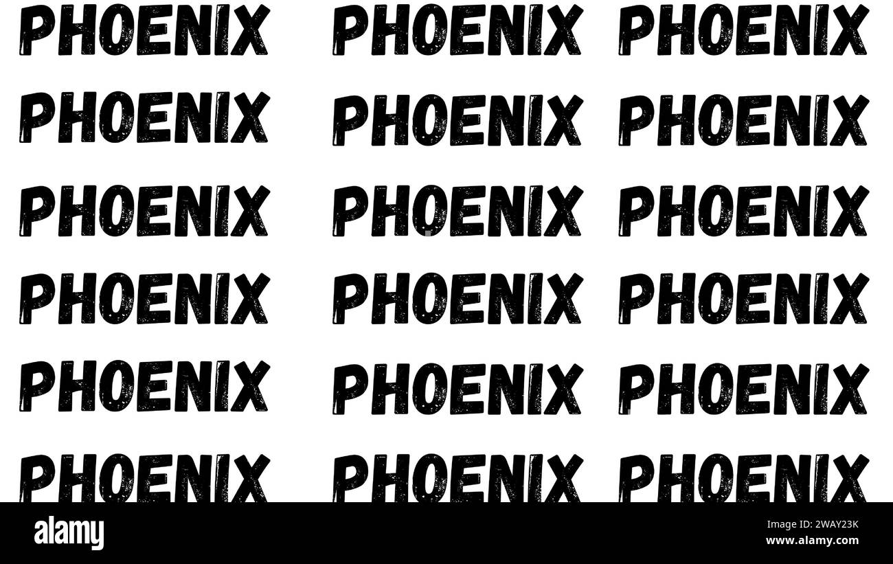Phoenix Inspirational and motivational quotes. Hand painted ink ...