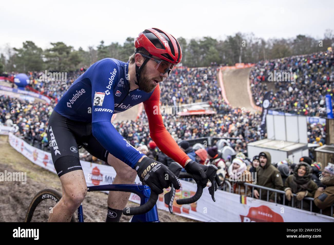 Zonhoven, Belgium. 07th Jan, 2024. Dutch Pim Ronhaar pictured in action ...