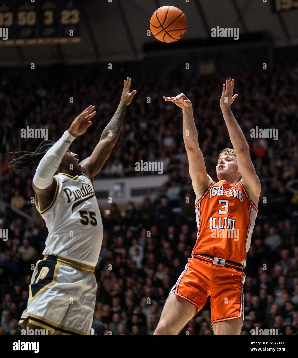 West Lafayette, Indiana, USA. 5th Jan, 2024. Illinois Guard MARCUS ...