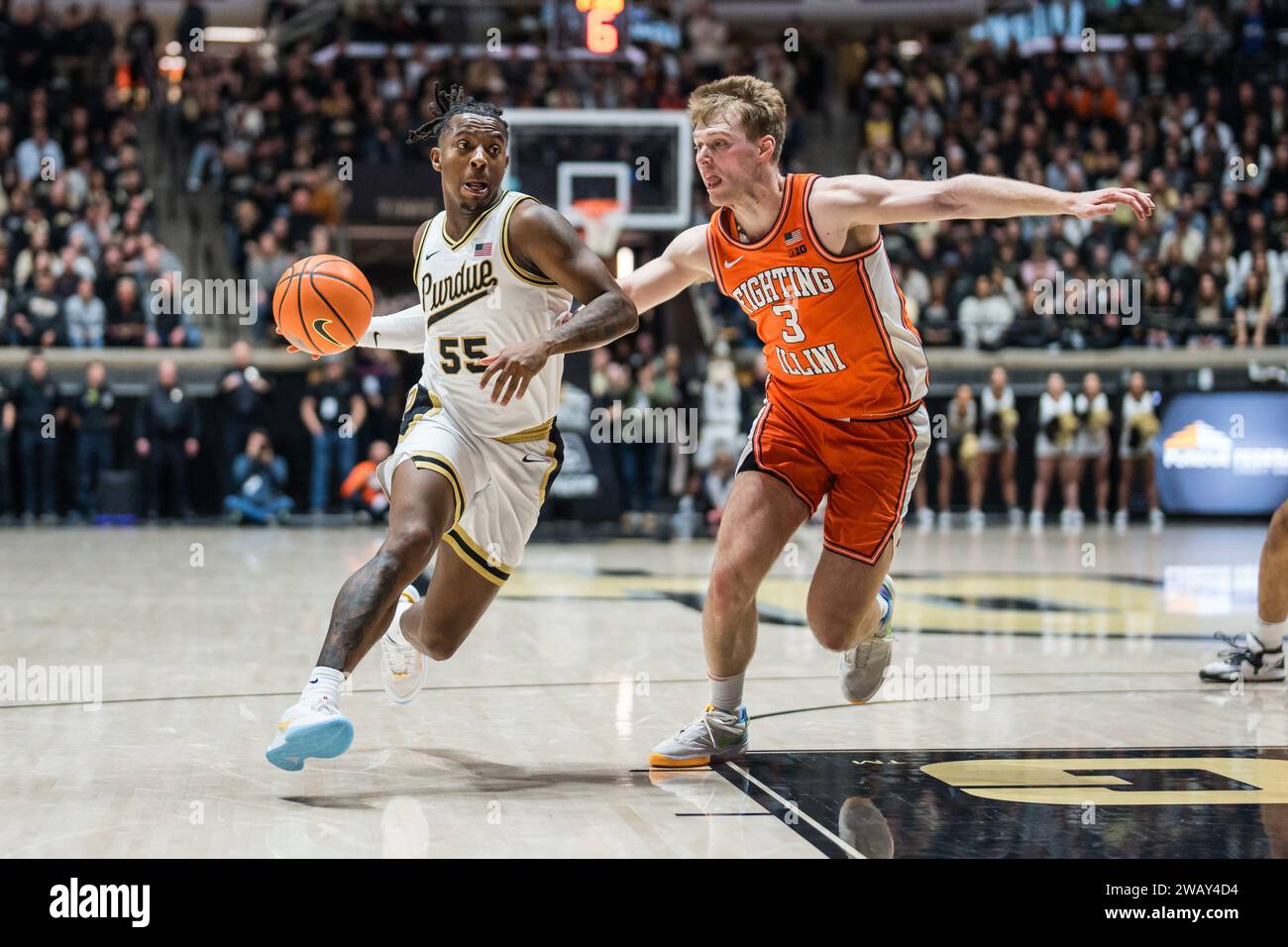 West Lafayette, Indiana, USA. 5th Jan, 2024. Purdue Boilermakers Guard ...