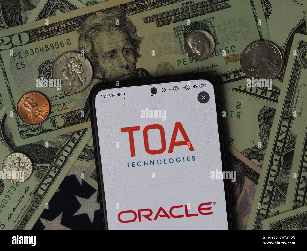 Germany. 07th Jan, 2024. In this photo illustration, a TOA Technologies ...