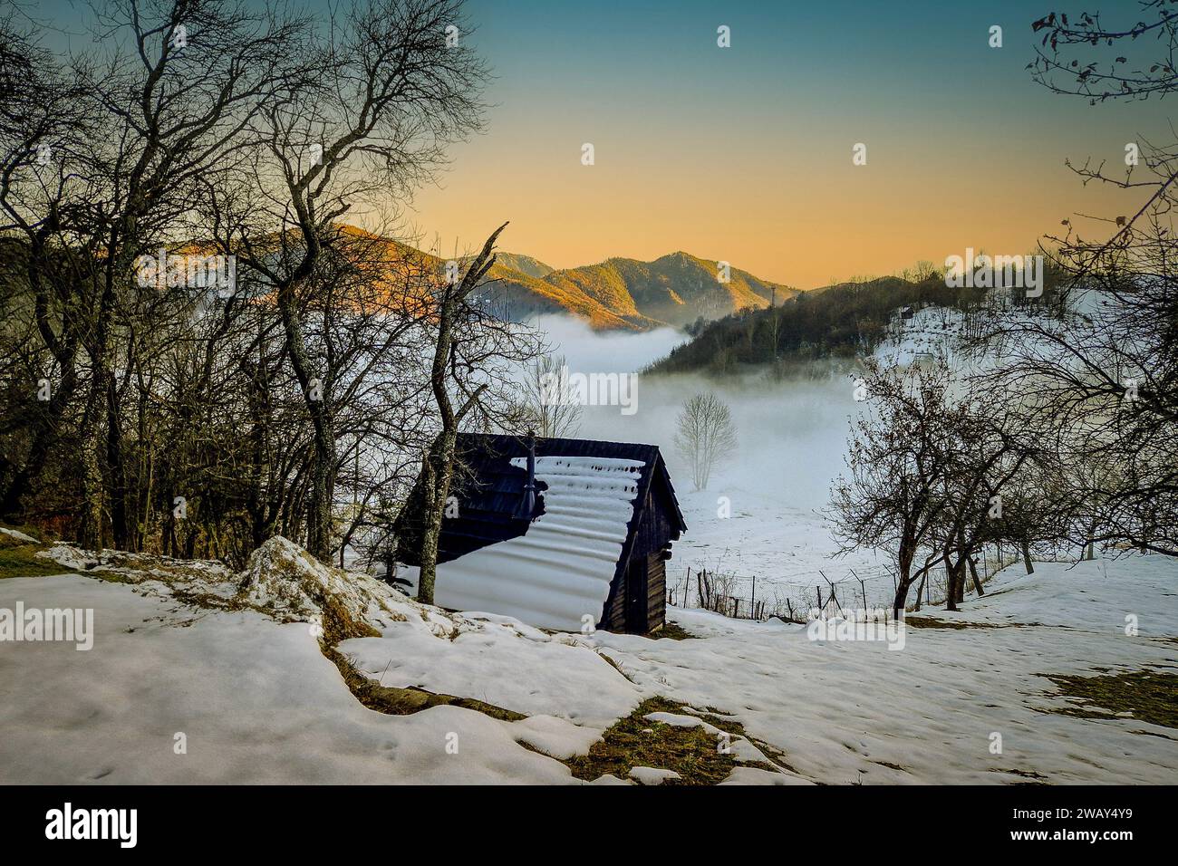 Winter in the Slovak Tatra Mountains full of snow Stock Photo - Alamy