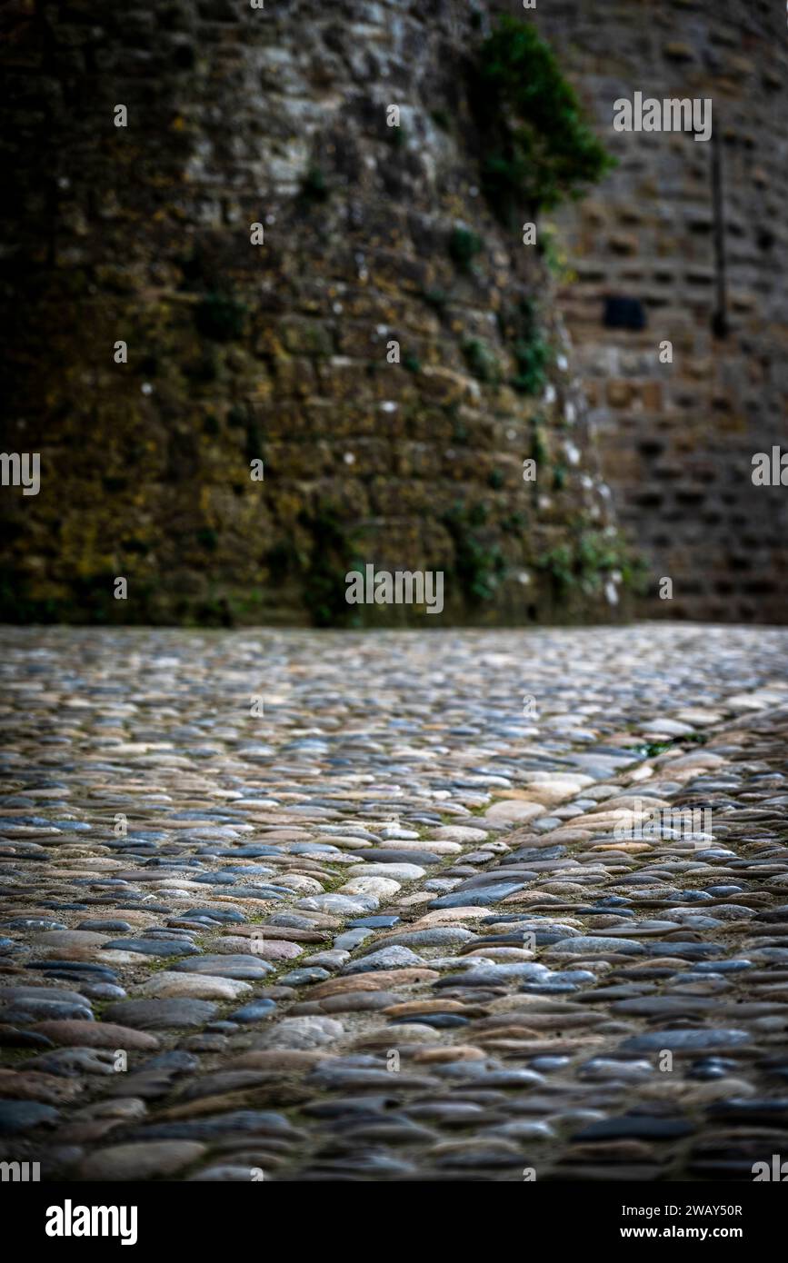 La Cite, medieval citadel with double-walled fortifications built ...