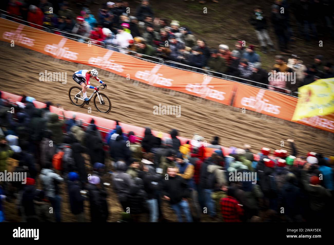 Zonhoven, Belgium. 07th Jan, 2024. Dutch Puck Pieterse pictured in ...