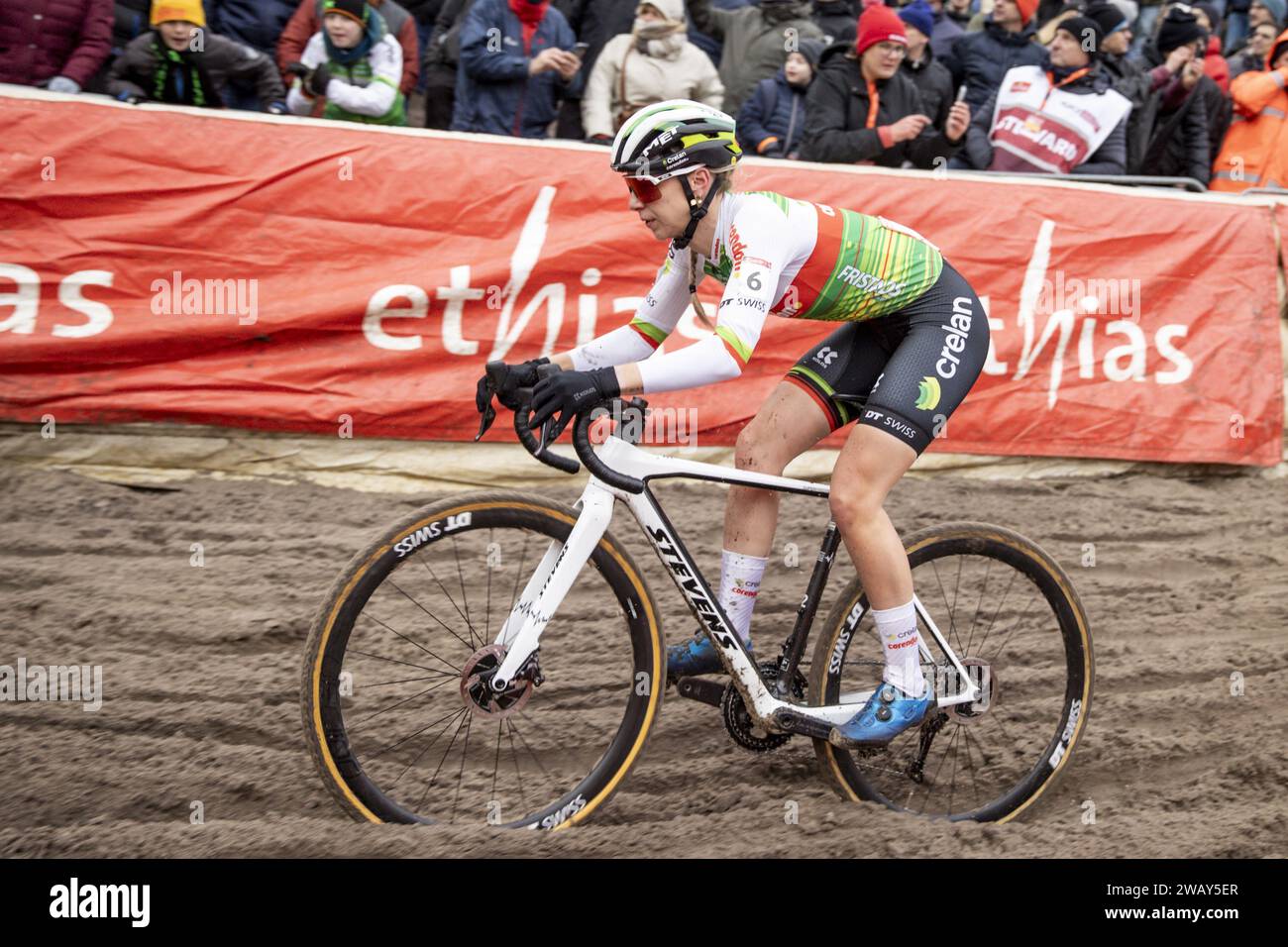 Zonhoven, Belgium. 07th Jan, 2024. Dutch Inge van der Heijden pictured ...