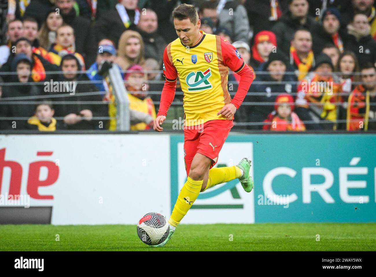 Przemyslaw Adam FRANKOWSKI of Lens during the French Cup, round of 64 ...